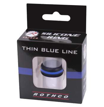 thin blue line ring, silicone police ring, law enforcement support ring ...