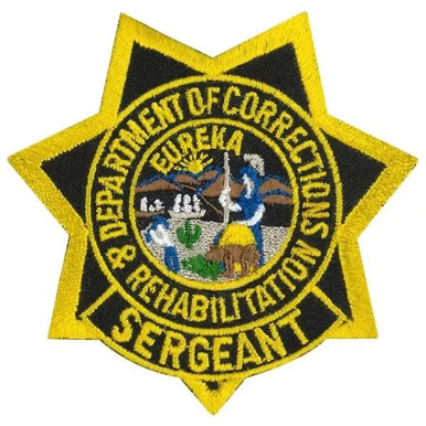 BC-4R cdcr sergent star,CDCR Sergeant Star, correctional officer ...