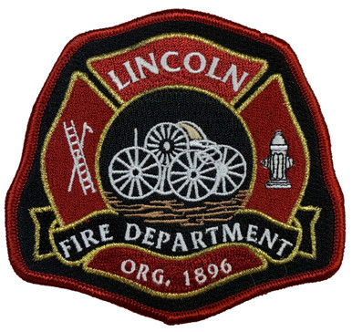 Lincoln Fire patch pair, Lincoln Fire department patch pair, Lincoln ...