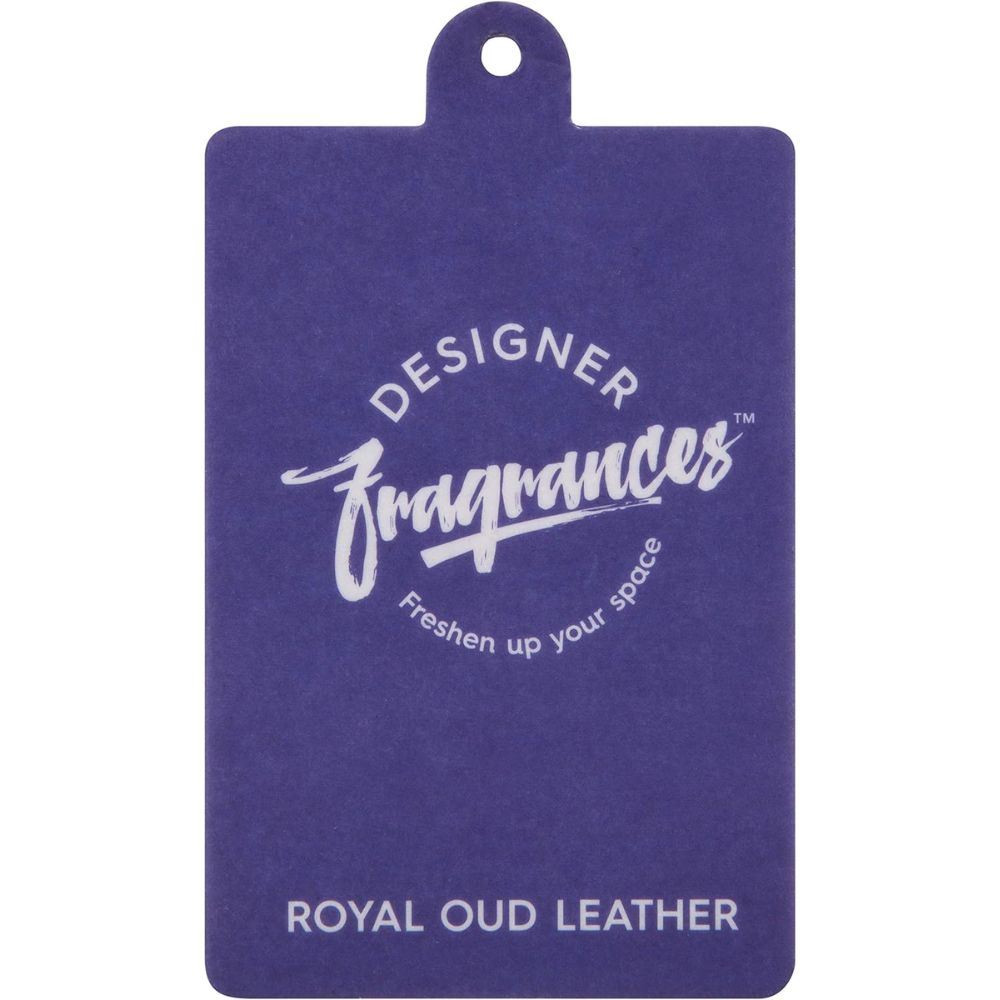 Designer Fragrances 2d Card Car Airfreshener - Royal Oud Leather