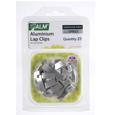 ALM Aluminium Lap Clips - GH022 (Pack of 25)