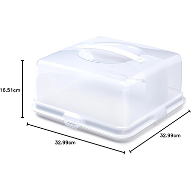 Whitefurze White Square Cake Box