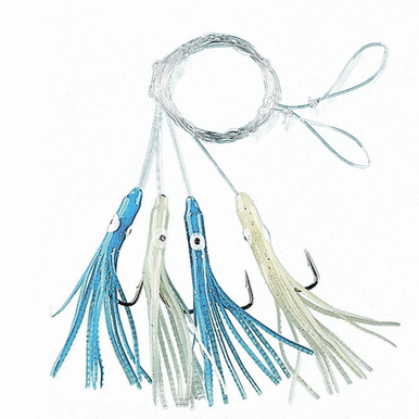 Fladen Luminous Teaser Deep Sea Rig For Cod & Mackerel (Pack of 4)