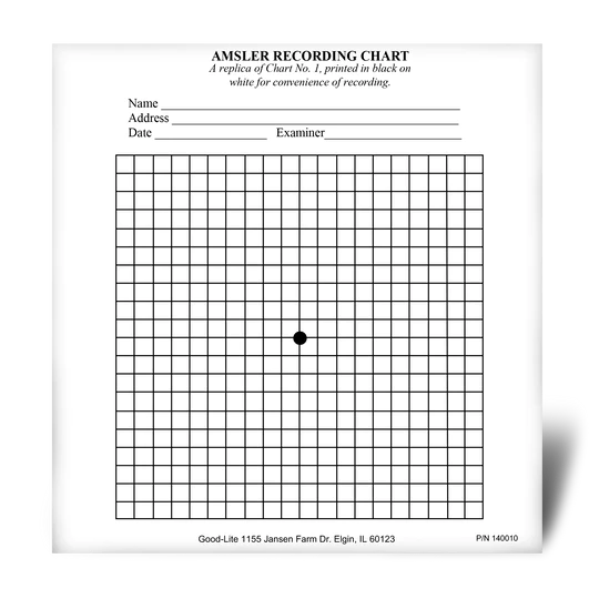 Amsler Recording Charts, Pad of 50 - accuspire