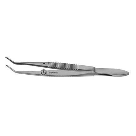 Troutman Superior Rectus Forceps, Angled 1x2 Teeth - S5-1515 - accuspire