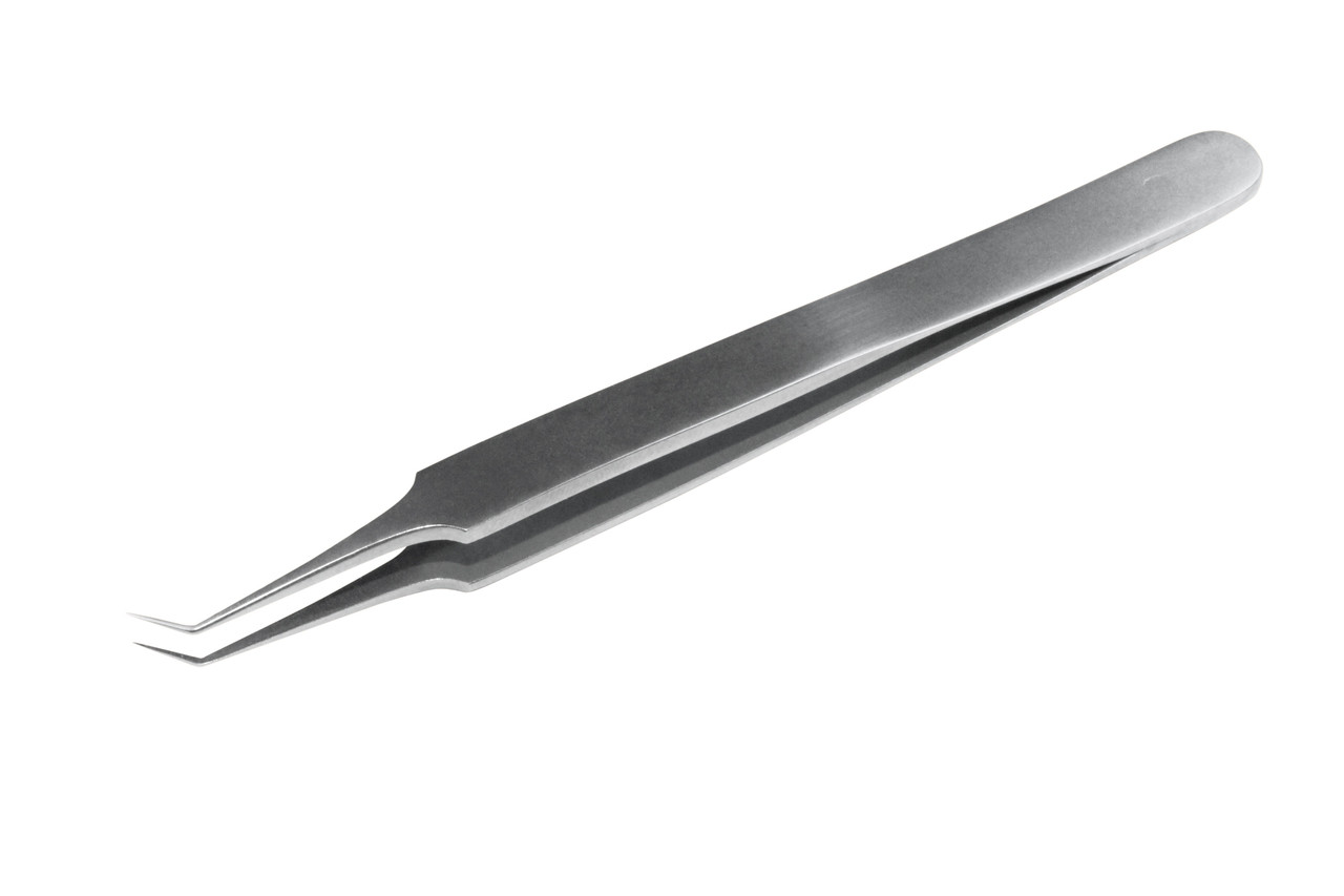 Jeweller's Forceps #5 Angled (Pointed Tips) - accuspire