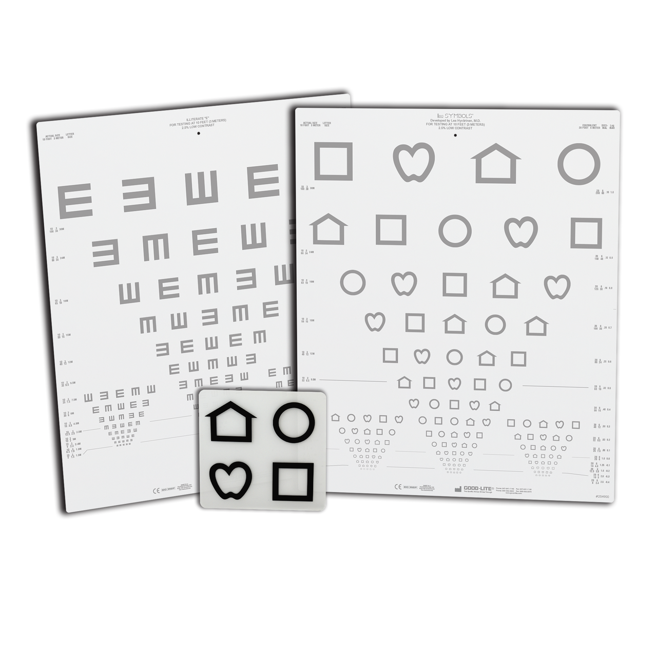 LEA SYMBOLS®/E Low Contrast Chart Set - accuspire