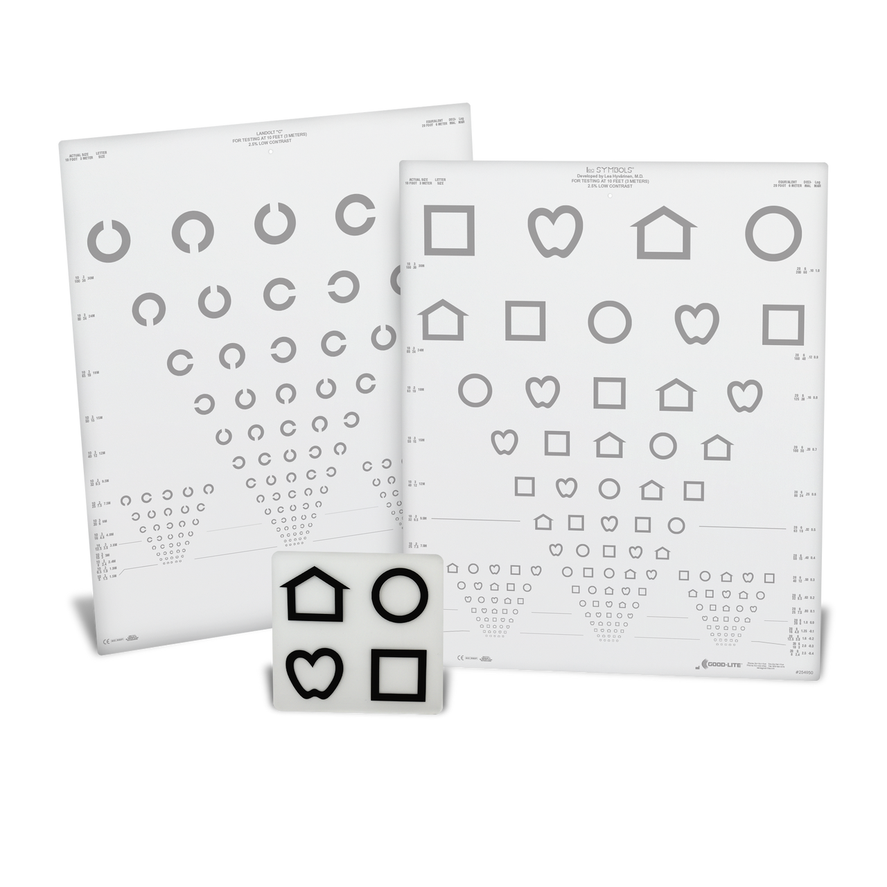 LEA SYMBOLS®/C Low Contrast Chart Set - accuspire