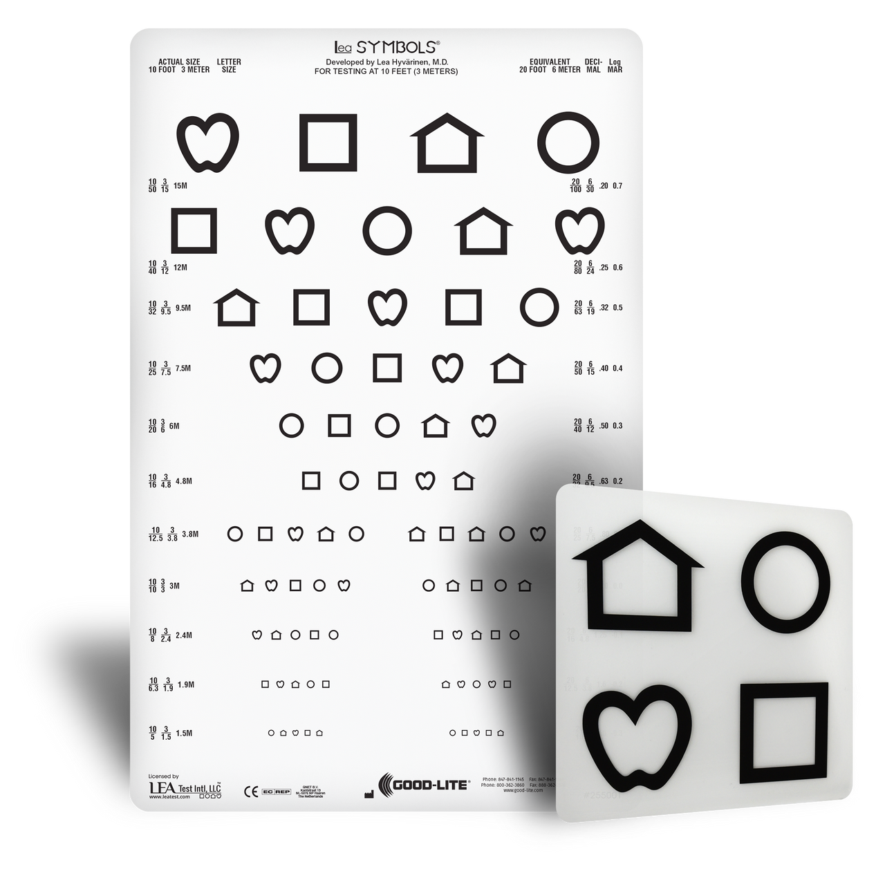 LEA SYMBOLS® Linear Spaced Chart - accuspire