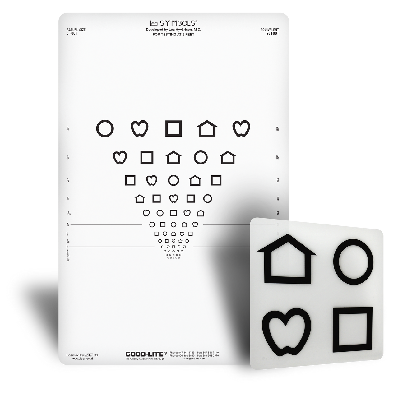 LEA SYMBOLS® Translucent Chart, 5 Feet - accuspire