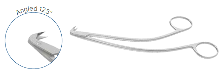 Favoloro Scissors: 125° Angled Micro fine blades - 6,75" (17 cm ...