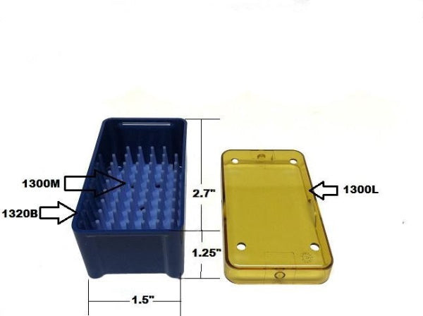 PST Micro Instrument Sterilization Tray 1.5'' x 2.7'' x 1.25'' - accuspire