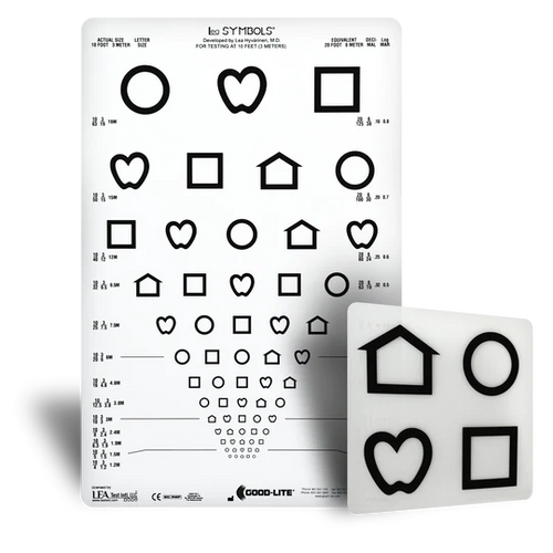 LEA SYMBOLS® 13-Line Translucent Distance Chart - accuspire
