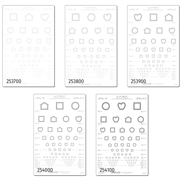 LEA SYMBOLS® Translucent Contrast Chart - accuspire