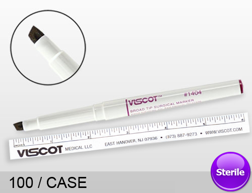 Viscot Broad Tip Surgical Skin Markers (100/Bx) - accuspire