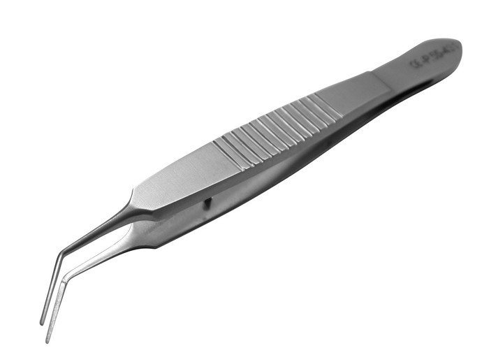 McPherson Tying Forceps Angled Long Handle, 5mm Typing Platform - accuspire