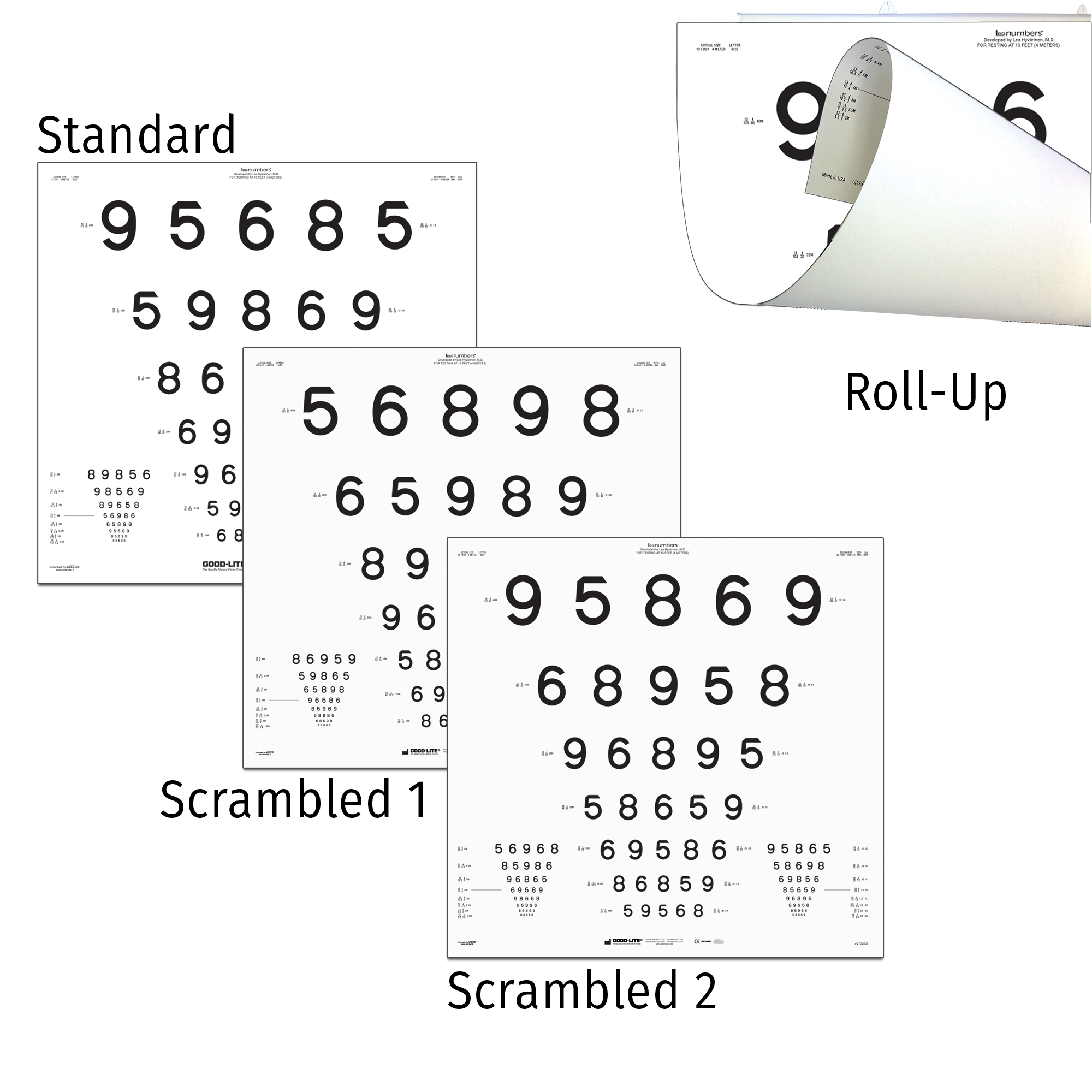 LEA NUMBERS® ETDRS Chart 4m - accuspire