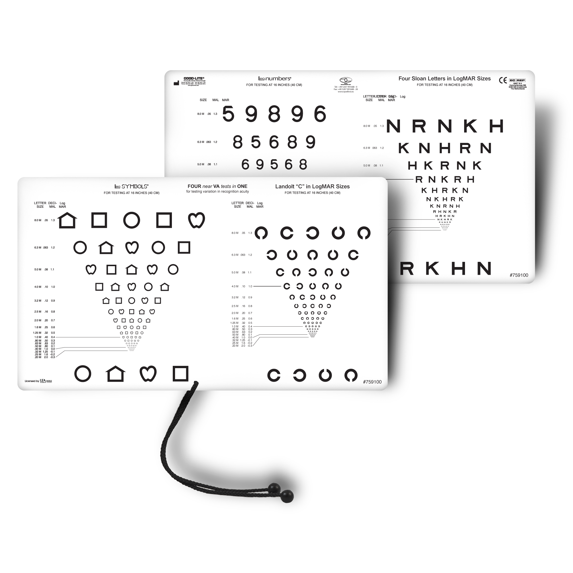 4 Near VA Tests in 1 LEA NUMBERS®/LEA SYMBOLS®/Sloan Letters/"C ...