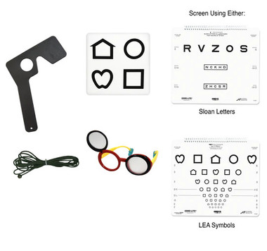 AAPOS Vision Screening Kit (LEA SYMBOLS®/Letters) - accuspire