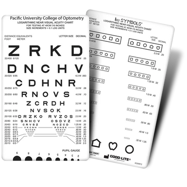 Pacific University College of Optometry Pocket Near Card LEA SYMBOLS ...