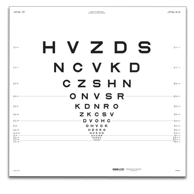 ETDRS Chart "R" for 10 feet (3 meters) - accuspire