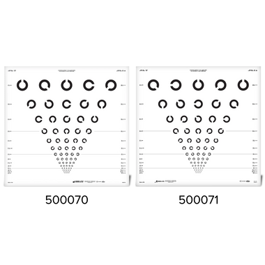 8 Position Landolt "C" Chart for 13 feet (4 meters) - accuspire