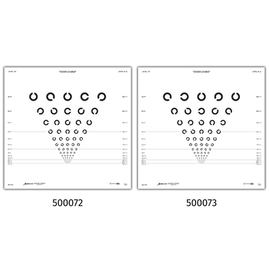 8 Position Landolt "C" Chart for 10 feet (3 meters) - accuspire