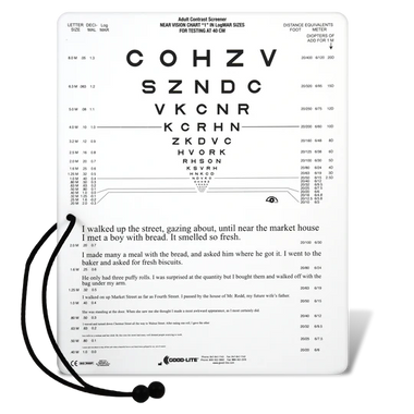 Near Vision & Reading Card - accuspire