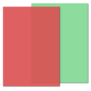 GL Red & Green Vinyl Sheets, 10.5" x 8.5" - accuspire