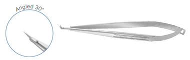 Coronary Scissors, Angled 30°, Flat handle, 15 mm blades, Overall ...
