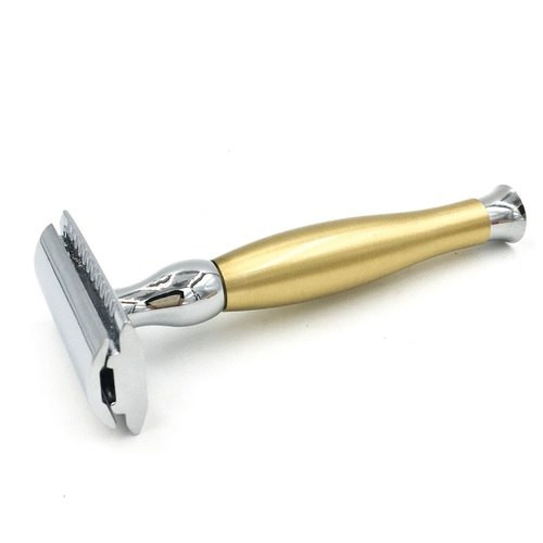 Parker 48R Gold Tone 3 Piece Double Edge Safety Razor - Razors Direct