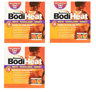 Beyond BodiHeat, Neck, Shoulder, Wrist Heating Pad, 6 Hours of Pain ...