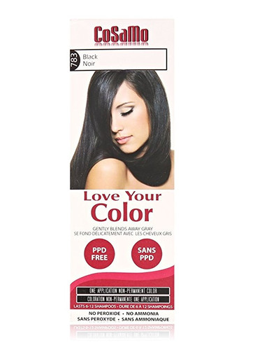 CoSaMo - Love Your Color Non-Permanent Hair Color 783 Black - 3 oz ...