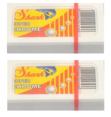 Shark Super Chrome Double Edge Safety Razors - 10 Blades - Razors Direct