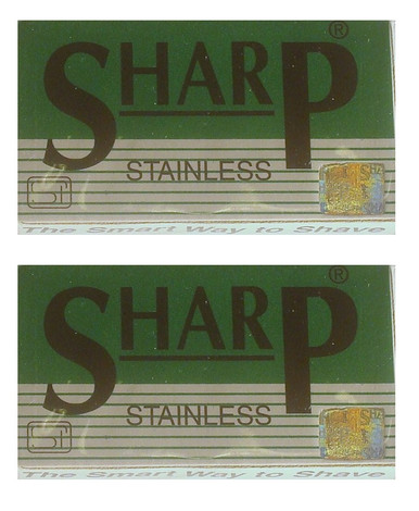 Sharp Stainless Double Edge Safety Razors - 10 Blades - Razors Direct