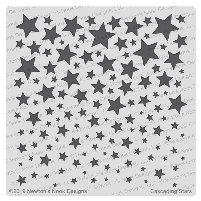 Cascading Stars Stencil - Newton's Nook Designs