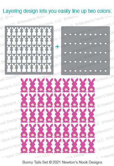 Bunny Tails Stencil Set - Newton's Nook Designs