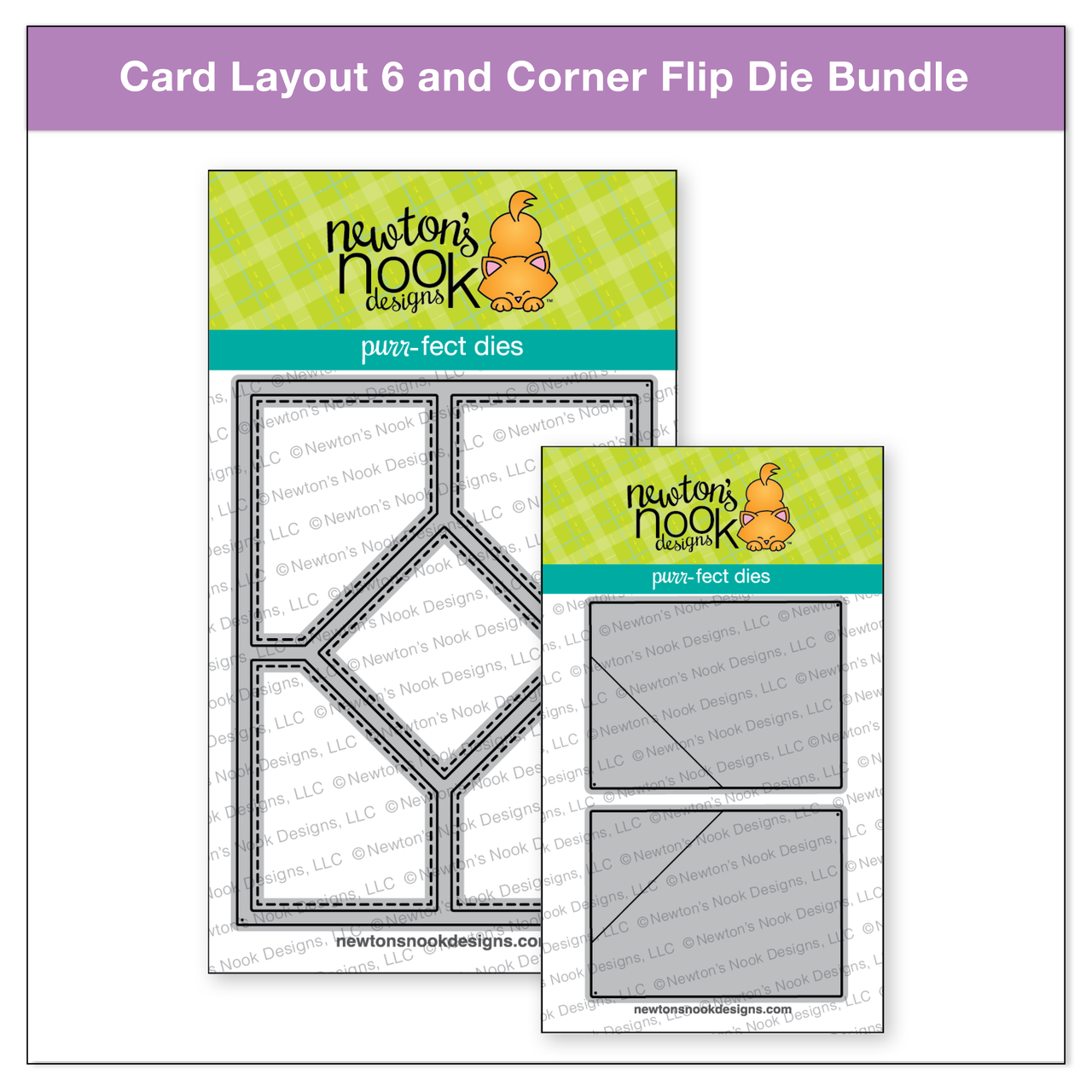 Card Layout 6 + Corner Flip Die Bundle