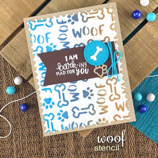 Woof Stencil - Newton's Nook Designs