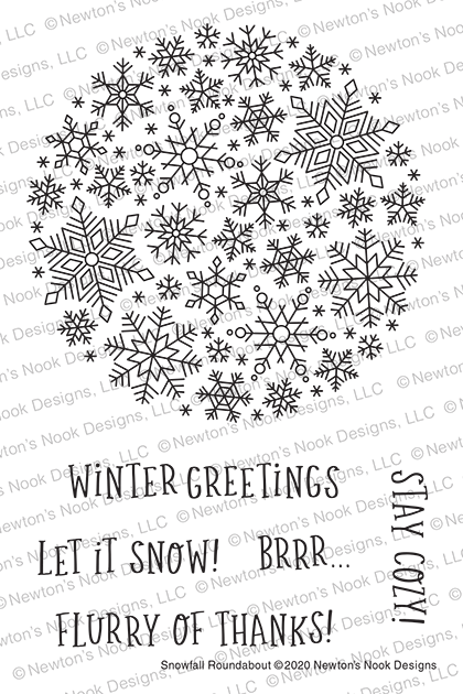 Snowfall Stencil - Newton's Nook Designs