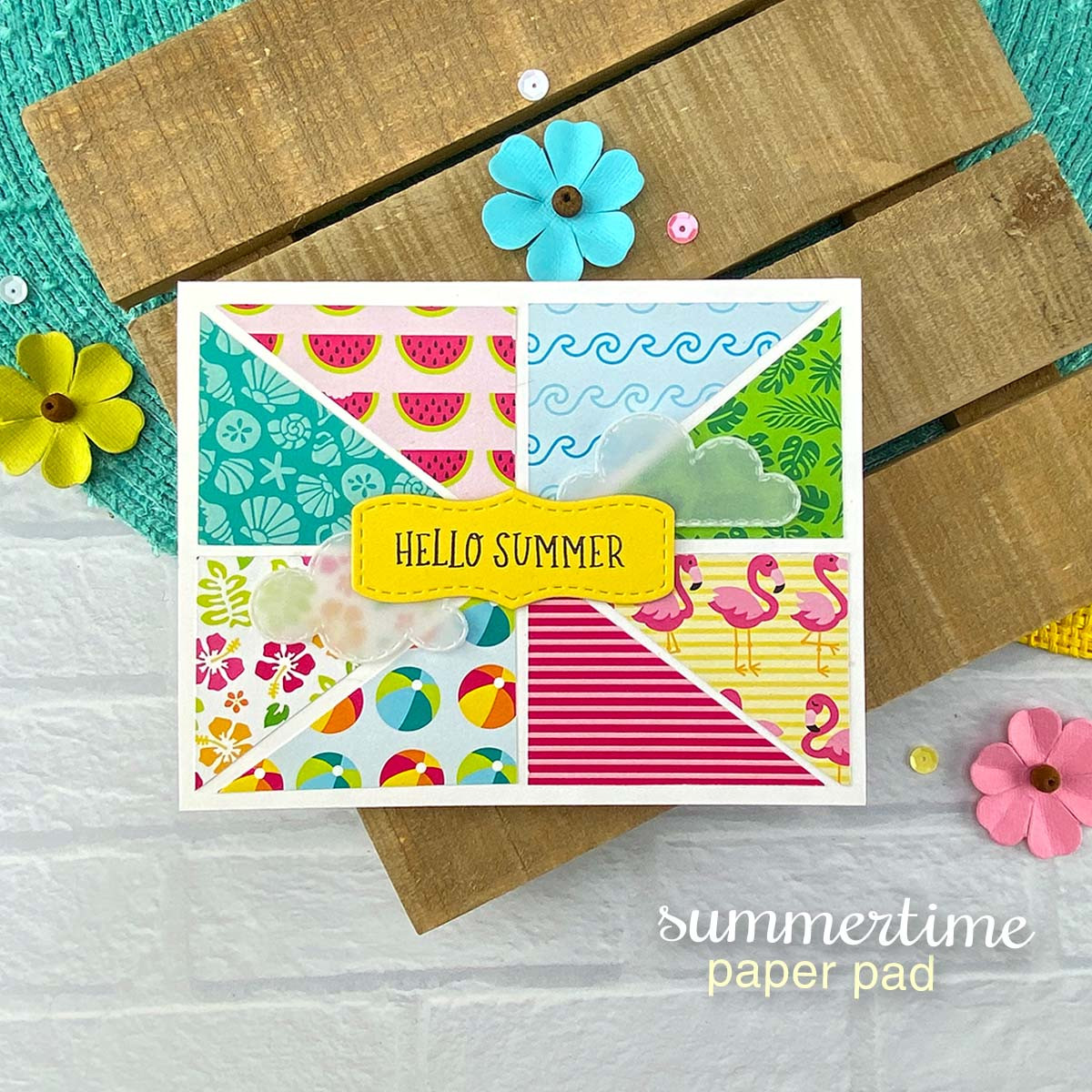 Summertime Paper Pad - Newton's Nook Designs