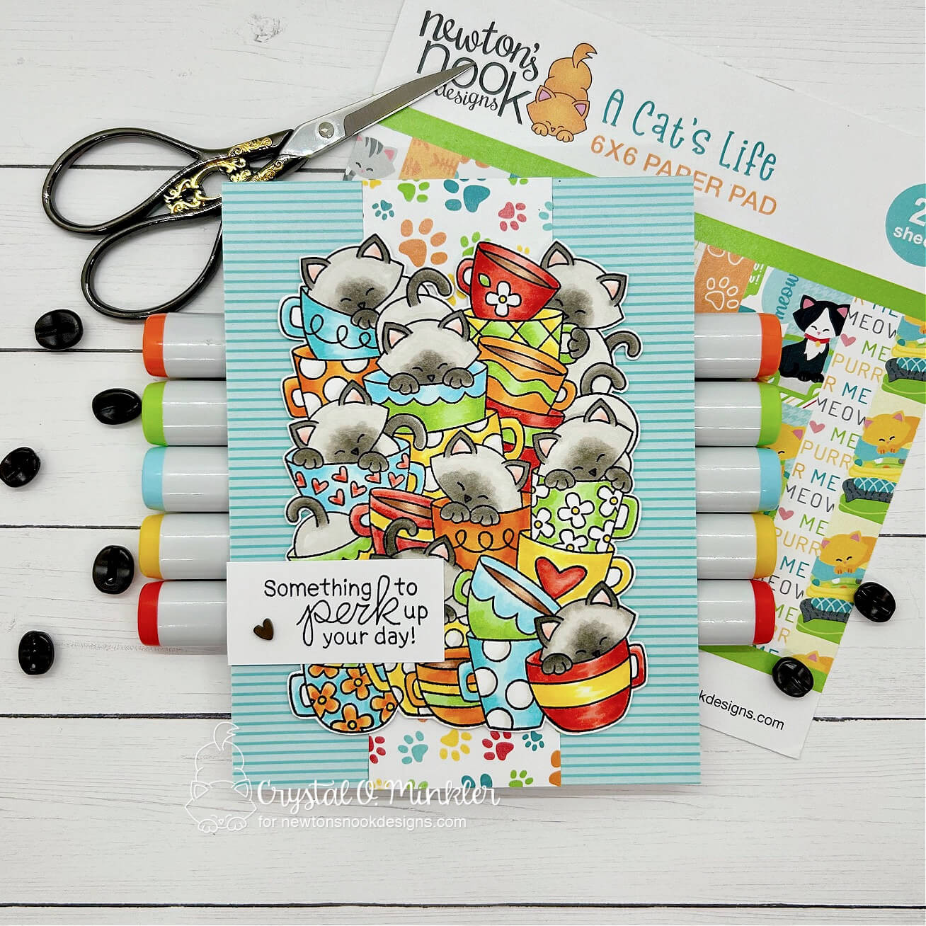 Caffeinated Cats - Newton's Nook Designs