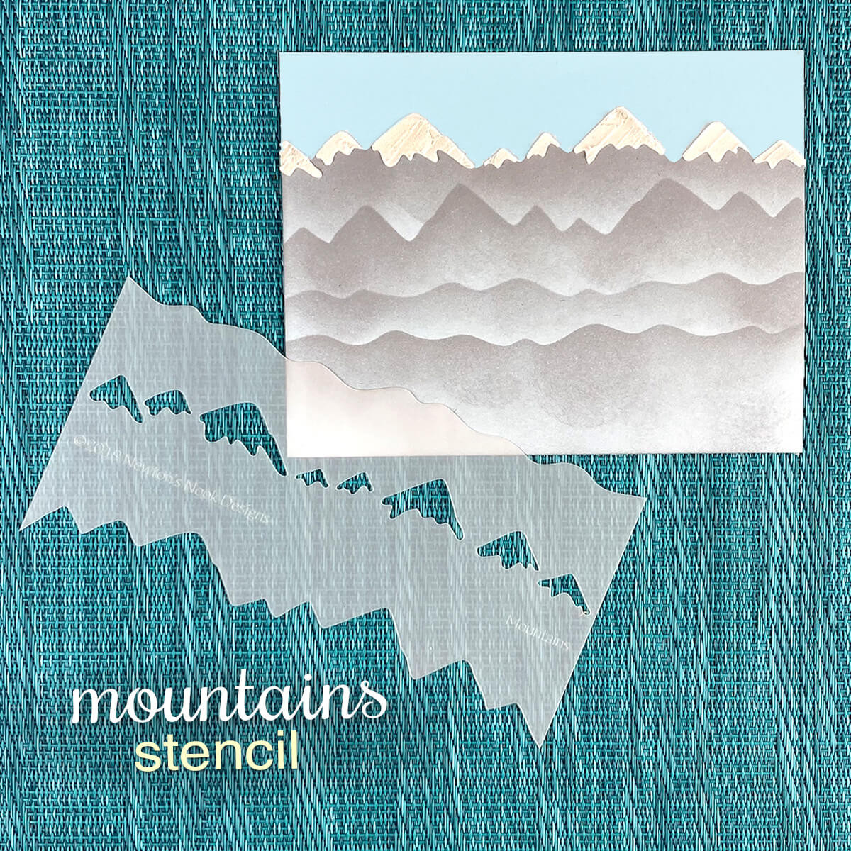 Mountains Stencil - Newton's Nook Designs