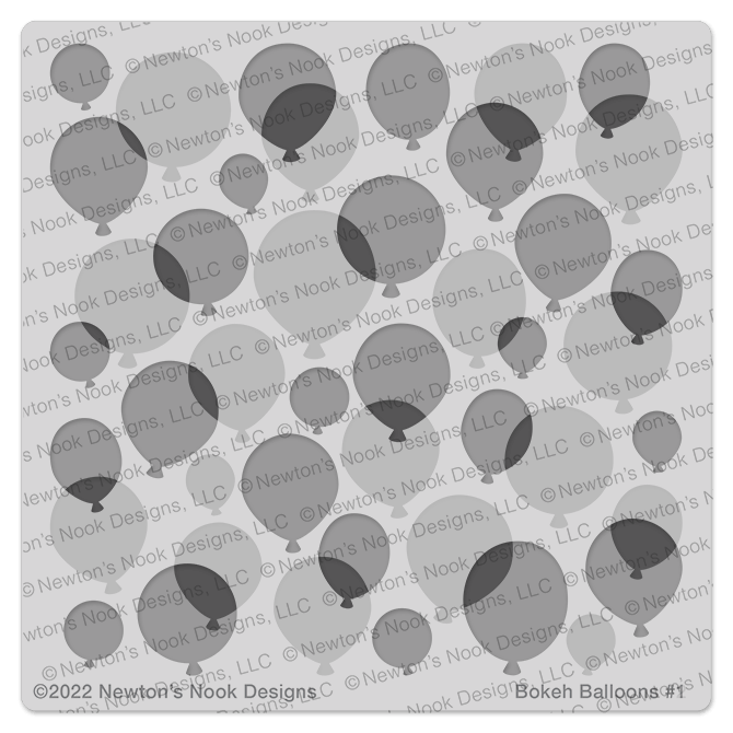 Bokeh Balloons Stencil Set - Newton's Nook Designs