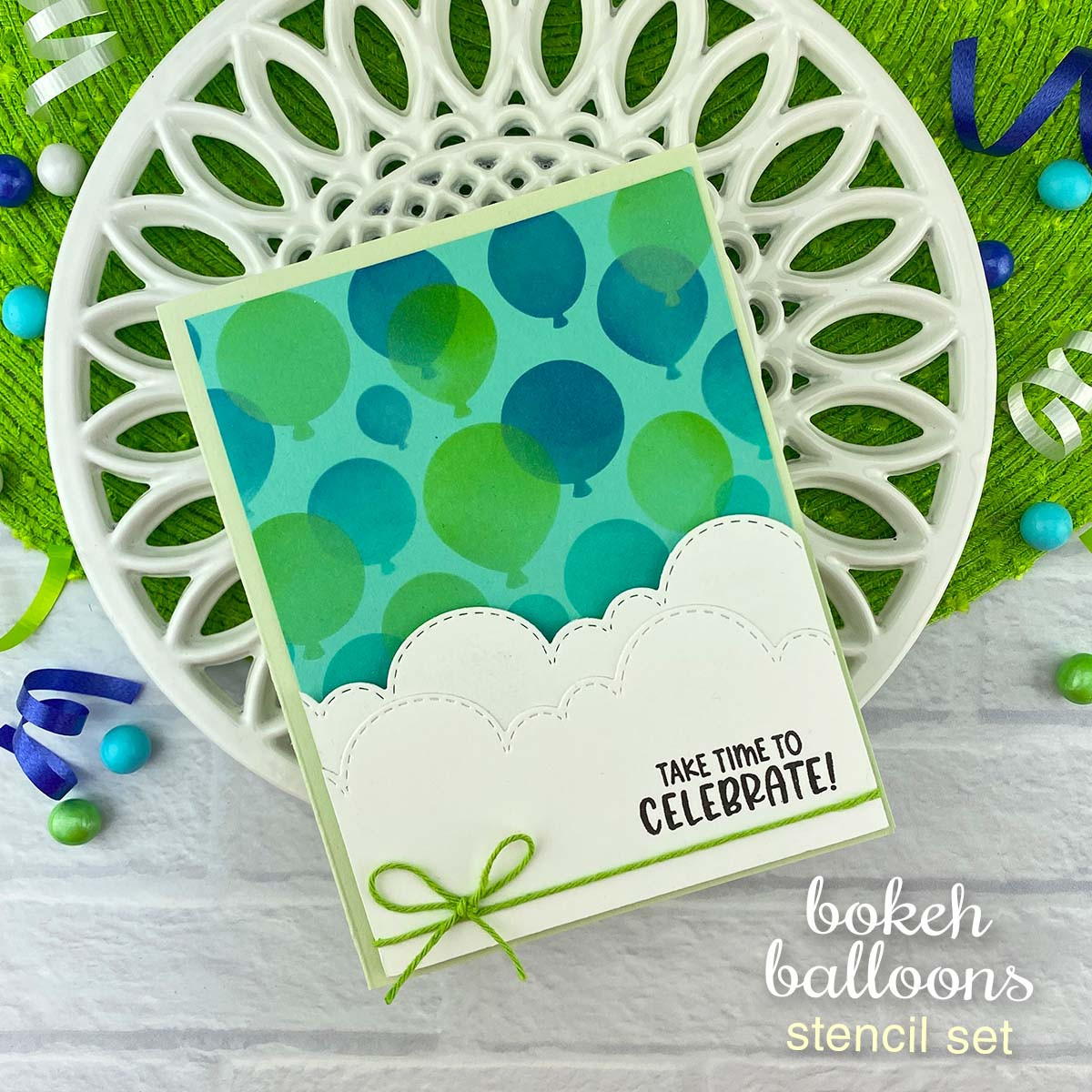 Bokeh Balloons Stencil Set - Newton's Nook Designs