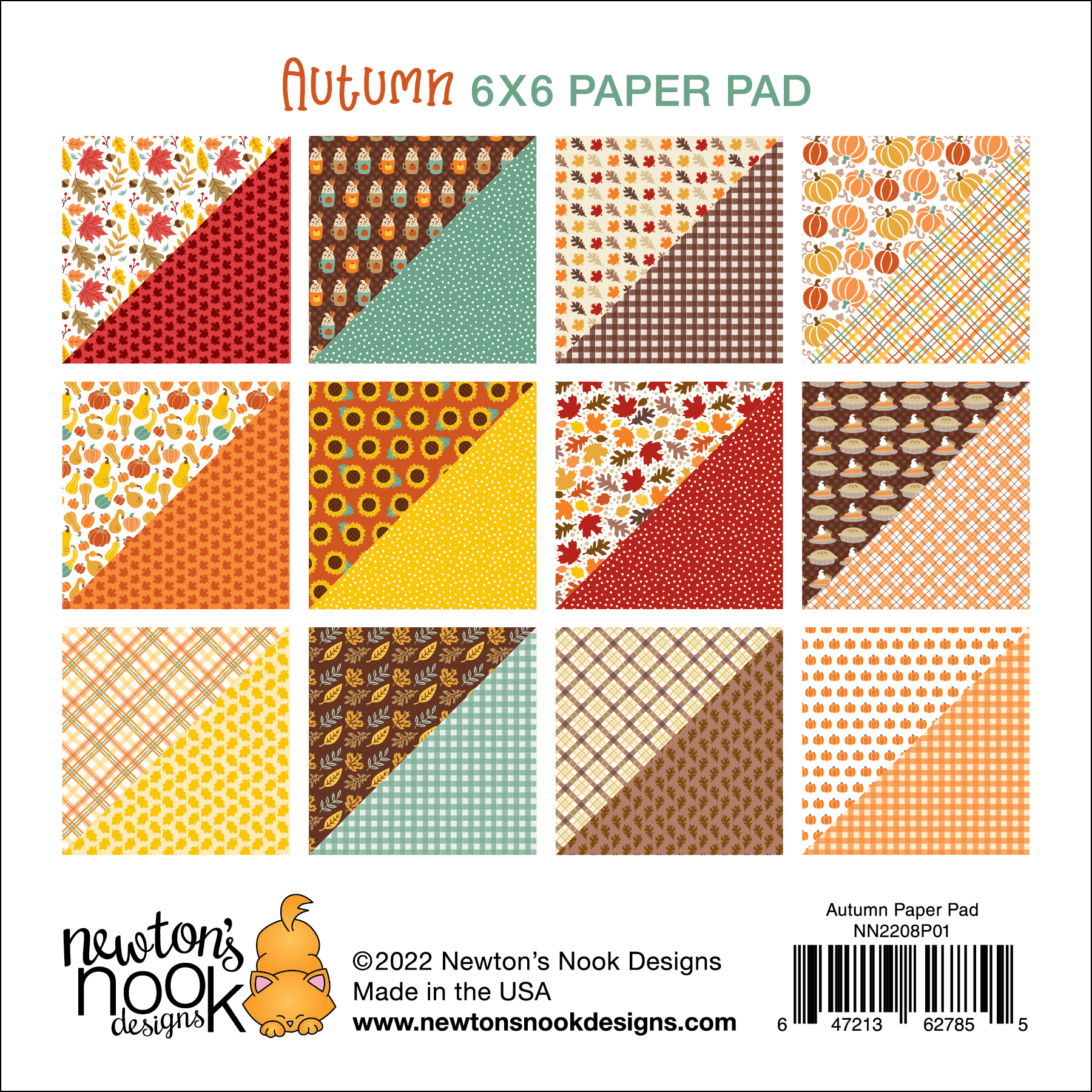 Autumn Paper Pad - Newton's Nook Designs
