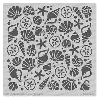 Seashells Stencil - Newton's Nook Designs