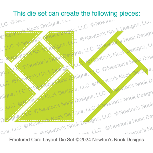 Fractured Card Layout Die