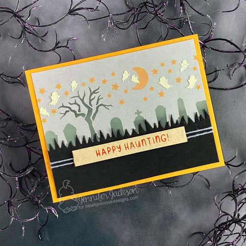 Spooky Line Stencil - Newton's Nook Designs
