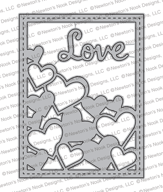 Charming Hearts Frame Die